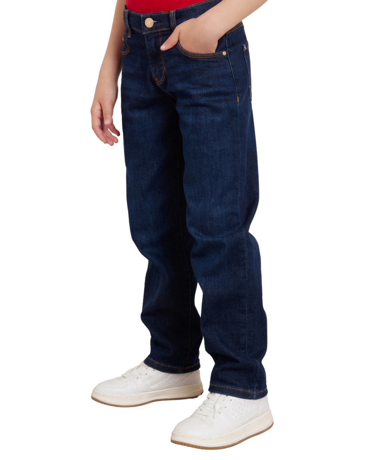 Click here for Guess Big Girls Denim 5 Pocket Straight Jeans - Da... prices