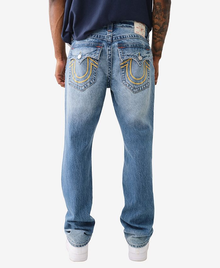 True Religion Men's Ricky Flap Rope Stitch Straight Jean - Macy's