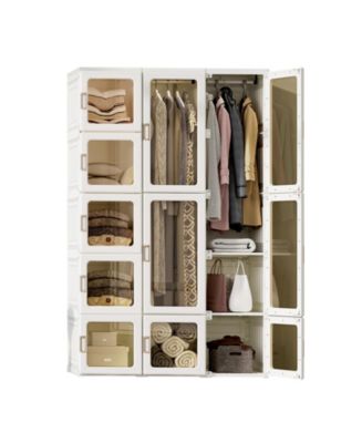 Simplie Fun Portable Bedroom Storage Organizer - White - Macy's