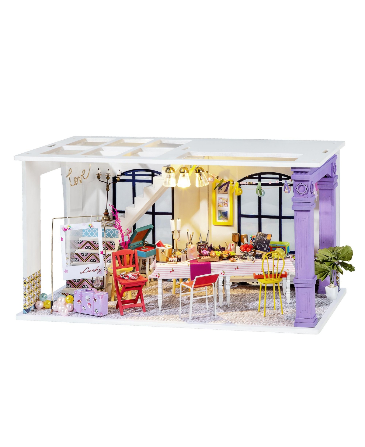 Click here for Flash Popup Diy 3D House Puzzle - Party Time 237pc... prices