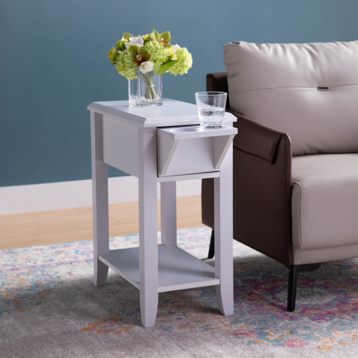 Click here for Simplie Fun Chairside Table White - White prices