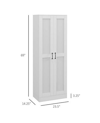 HOMCOM Storage Cabinet, Adjustable Shelves, Pantry Cupboard - Macy's