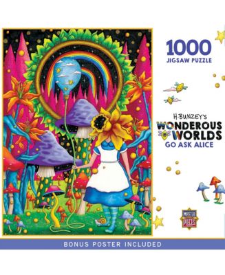 MasterPieces Puzzles MasterPieces Wonderous Worlds - Go Ask Alice 1000 ...