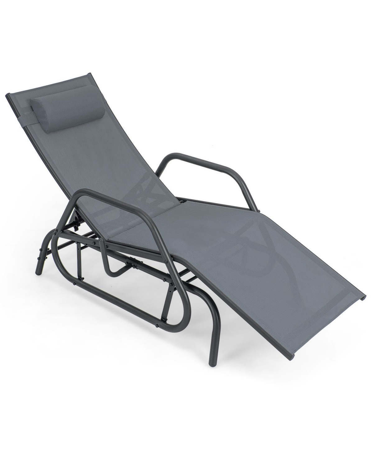 Click here for Slickblue Outdoor Chaise Lounge Glider Chair with... prices