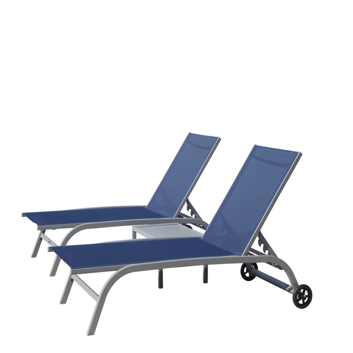 Click here for Streamdale Outdoor 3-Piece Chaise Lounge Set (Blue... prices
