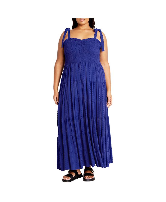 CITY CHIC Plus Size Spot Sara Maxi Dress - Macy's