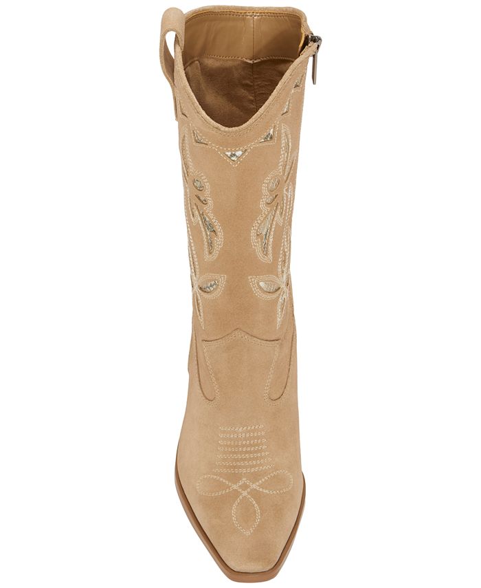 Vince Camuto Women's Alisah Mid-Calf Cowboy Boots - Macy's