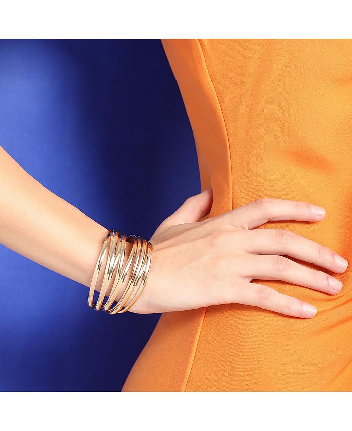 SOHI Women's Overlap Cuff Bracelet - Macy's
