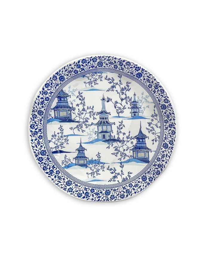 Q Squared Pagoda Dinner Plates, Set of 4 - Macy's