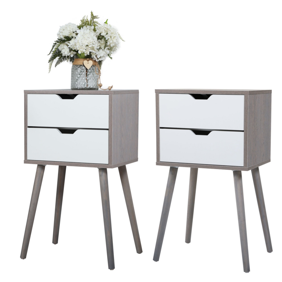Click here for Simplie Fun Set Of 2 Bedside Table With Two Drawer... prices