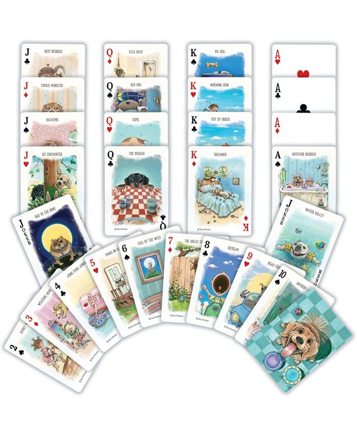 Masterpieces Dogs Playing Cards - 54 Card Deck for Adults - Macy's