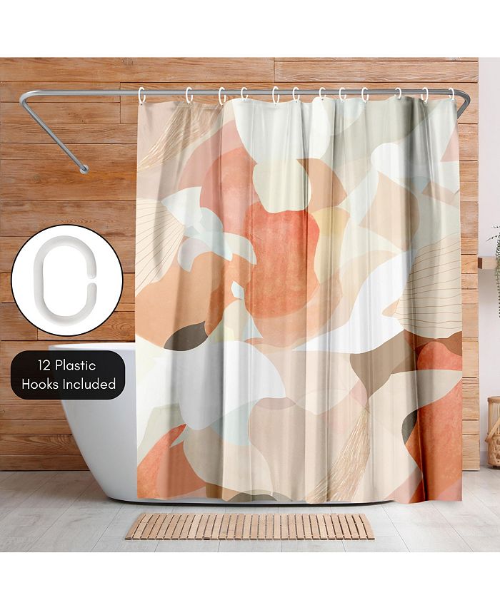 Americanflat 71x74 Abstract Shower Curtain - Interlude by Louise Robinson - Macy's