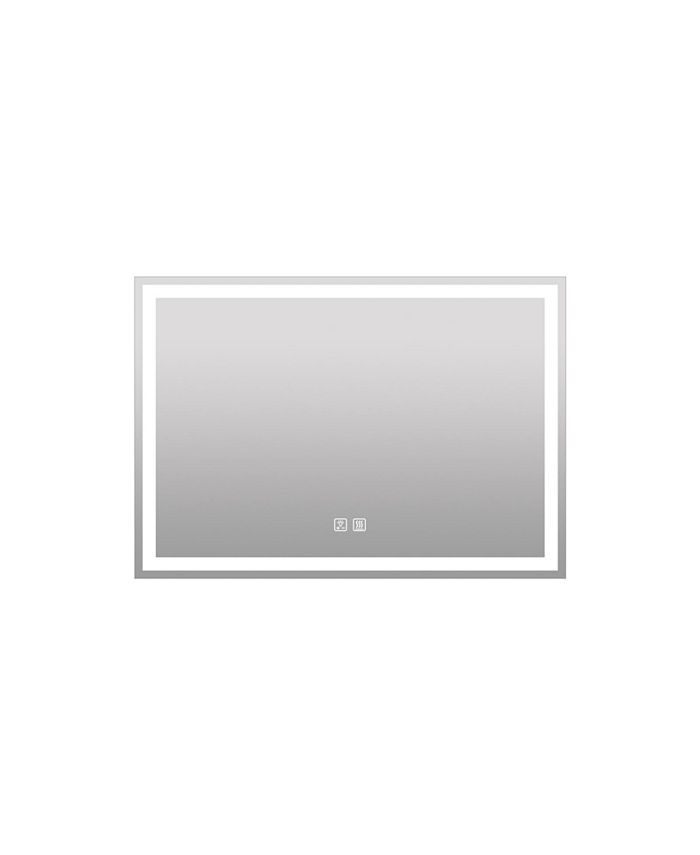 HOMLUX Rectangular Frosted LED Mirror - Macy's