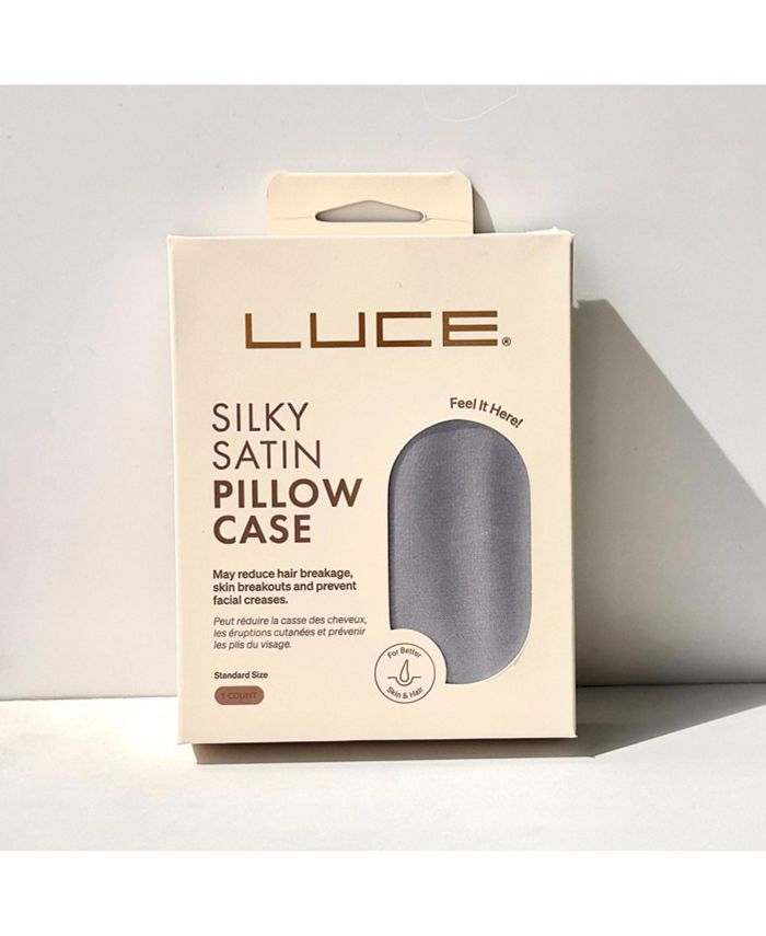 LUCE Silky Satin Pillow Case - Macy's