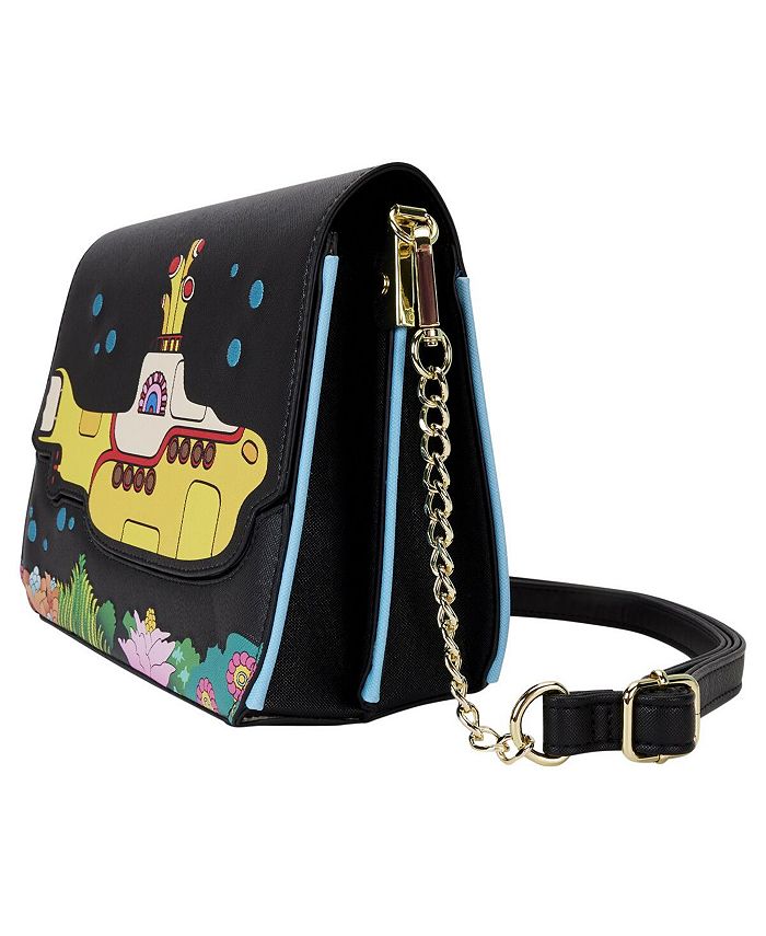 Loungefly The Beatles Yellow Submarine Flap Pocket Crossbody Bag - Macy's