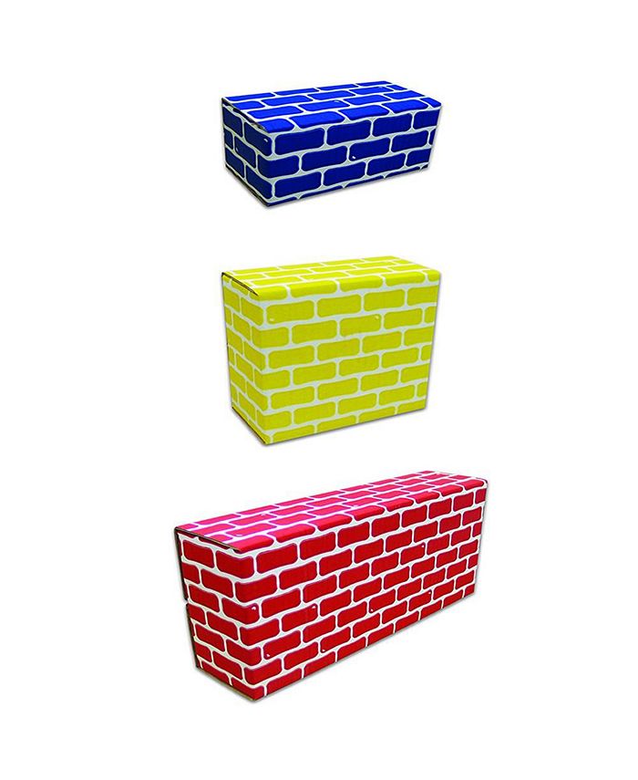 Edushape Ltd Cardboard Brick Block Large Building Set - 44 pieces - Macy's
