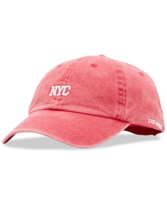 Steve Madden Embroidered Laundered Overdyed City Dad Cap - Macy's