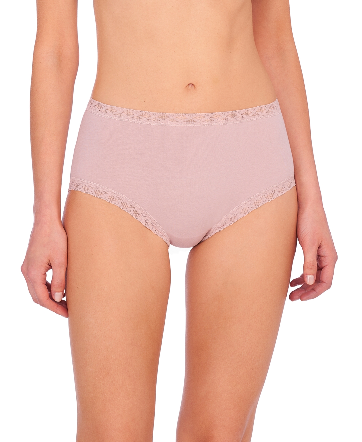 Click here for Natori Bliss Lace-Trim High Rise Cotton Brief 7550... prices