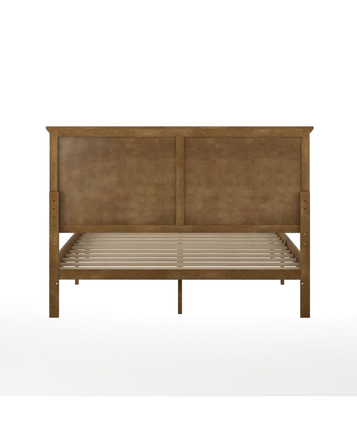 MERRICK LANE Norwich Solid Wood Platform Bed Frame With Slatted ...