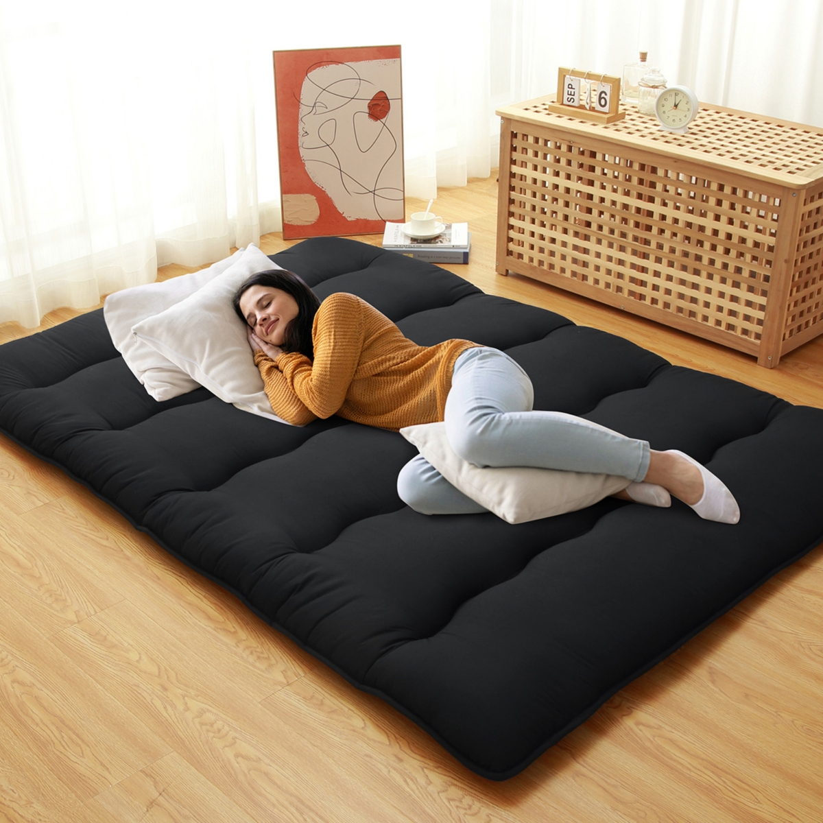 Click here for Caromio Queen Size Futon Mattress Floor Mattress P... prices