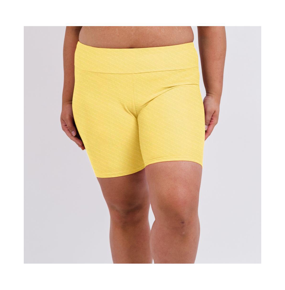 Click here for Calypsa Womens Plus Size Mid-Thigh Swim Shorts - B... prices