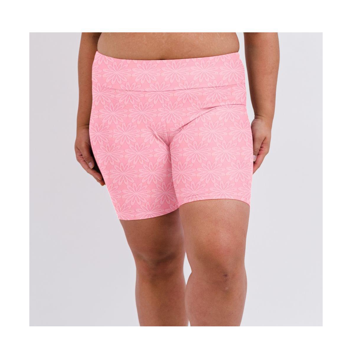 Click here for Calypsa Womens Plus Size Mid-Thigh Swim Shorts - P... prices