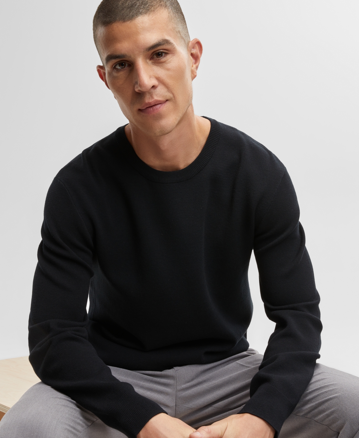 Click here for Mode of One Mens Regular-Fit Crewneck Sweater  Cre... prices
