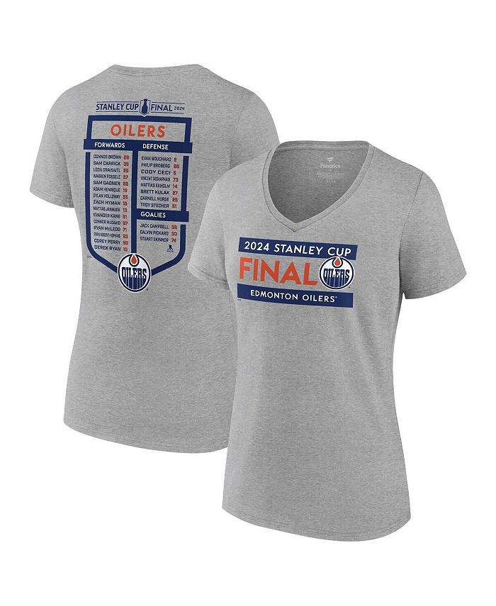 Fanatics Women's Steel Edmonton Oilers 2024 Stanley Cup Final Roster V ...