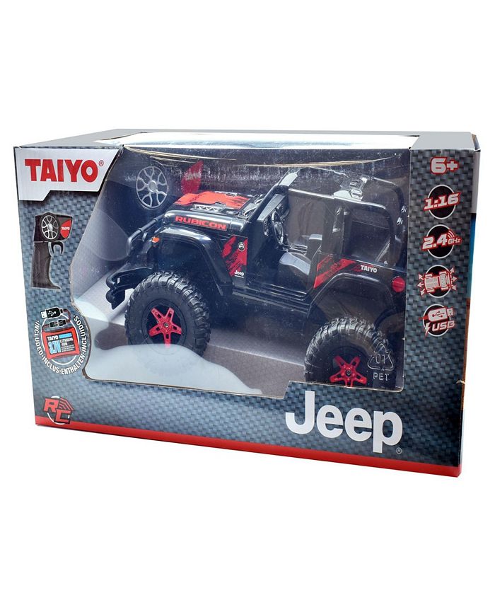 Toy Shock Jeep Black Wrangler Rubicon 2 Door RC Car - Macy's