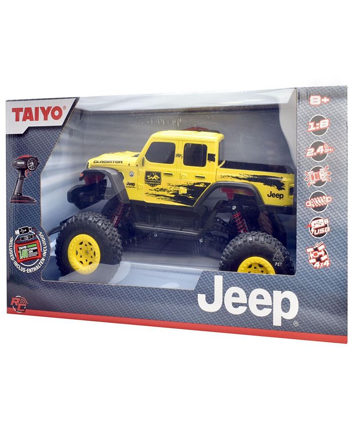 Toy Shock Jeep Yellow Gladiator 4WD RC Car - Macy's