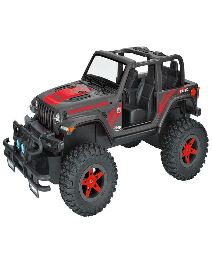 Toy Shock Jeep Black Wrangler Rubicon 2 Door RC Car - Macy's