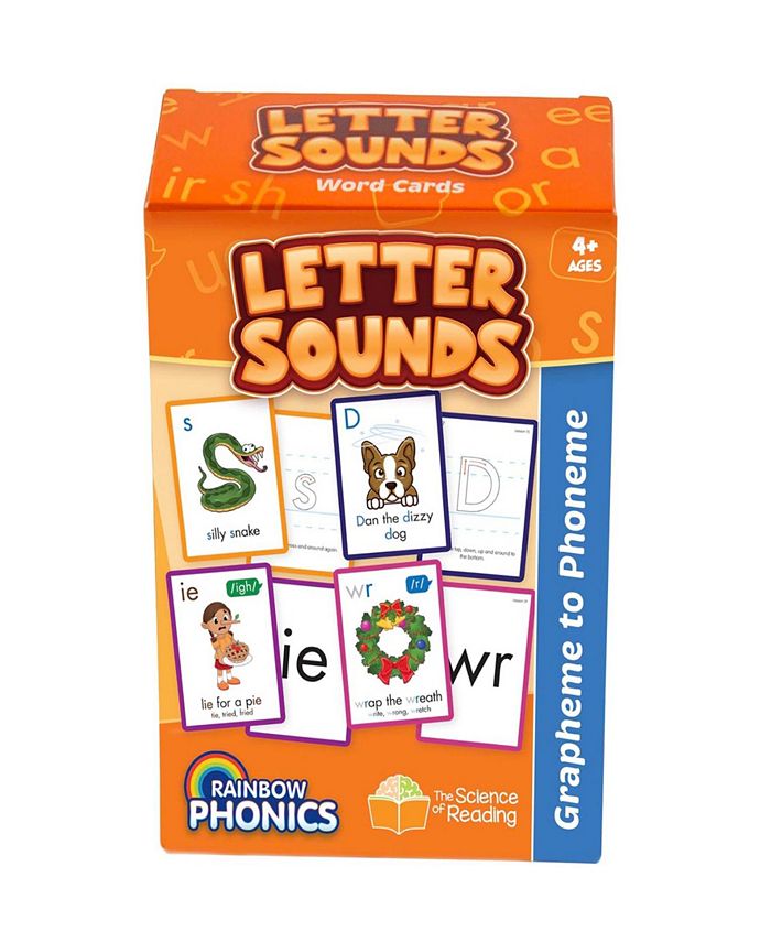Junior Learning Rainbow Phonics - Letter Sounds Word Cards - Macy's