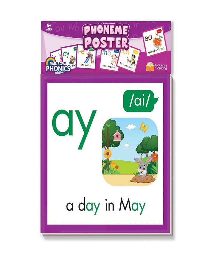 Junior Learning Rainbow Phonics: Phoneme Poster - Macy's