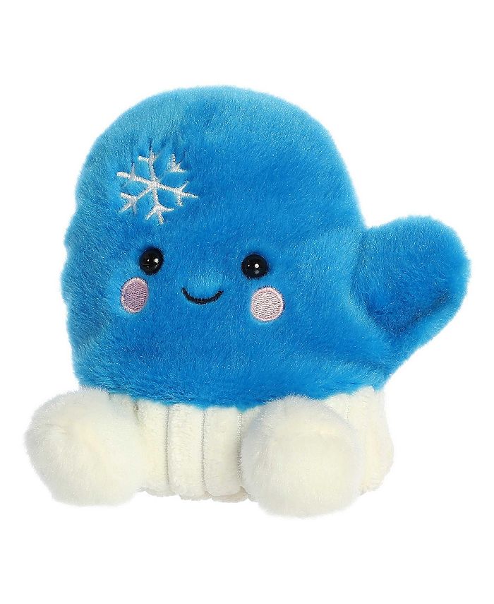 Aurora Mini Merry Mitten Palm Pals Festive Plush Toy Blue 5" - Macy's