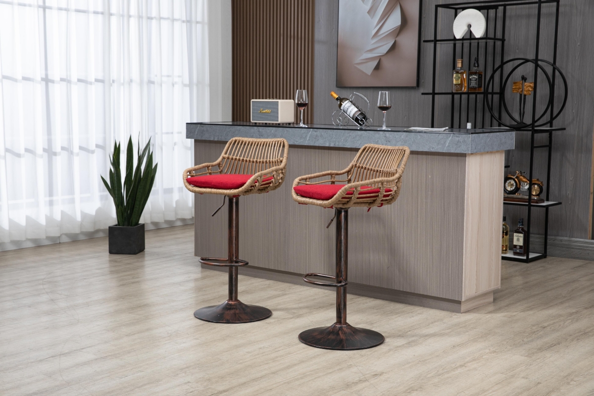 Click here for Streamdale Furniture Swivel Bar Stools Set Of 2 Ad... prices
