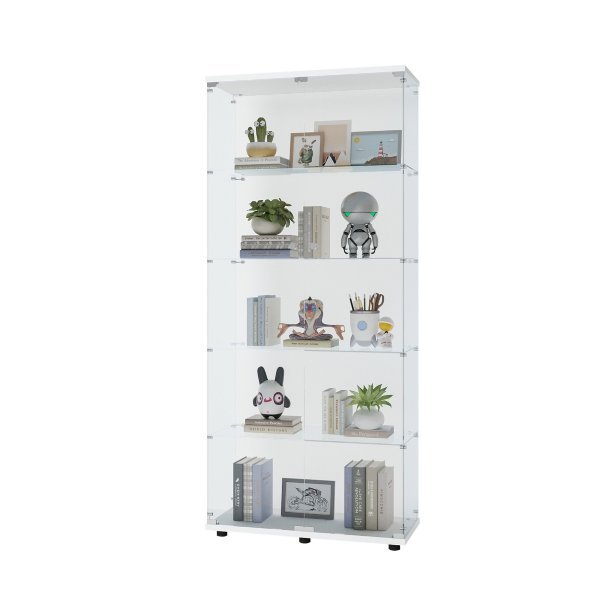 Click here for Simplie Fun White Glass Display Cabinet with Doubl... prices