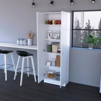 Streamdale Furniture Storage Cabinet Pipestone, Double Door, White ...