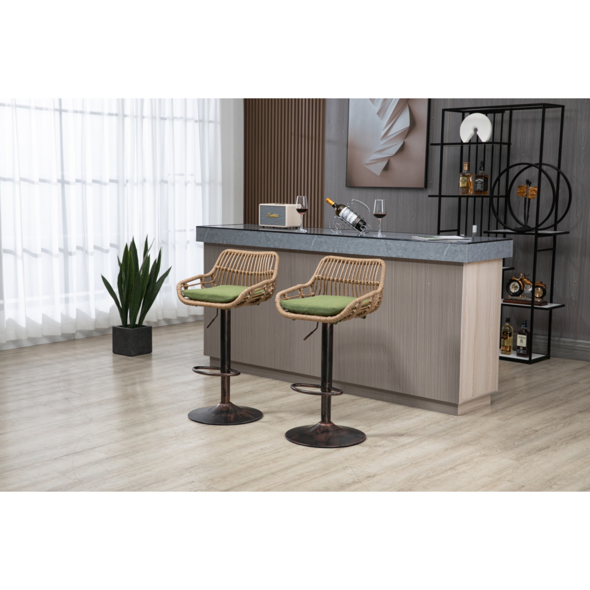 Click here for Streamdale Furniture Swivel Bar Stools Set Of 2 Ad... prices