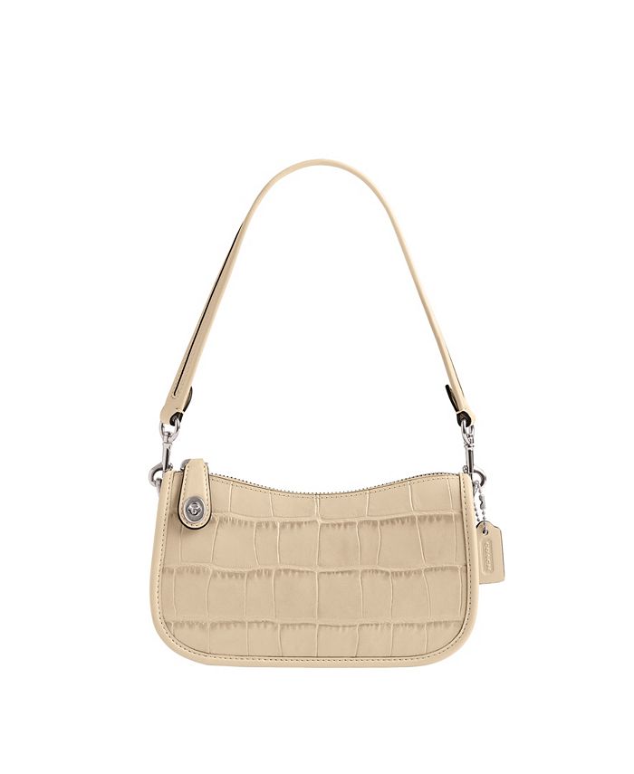COACH Embossed Croc Leather Swinger 20 Shoulder Bag - Macy's