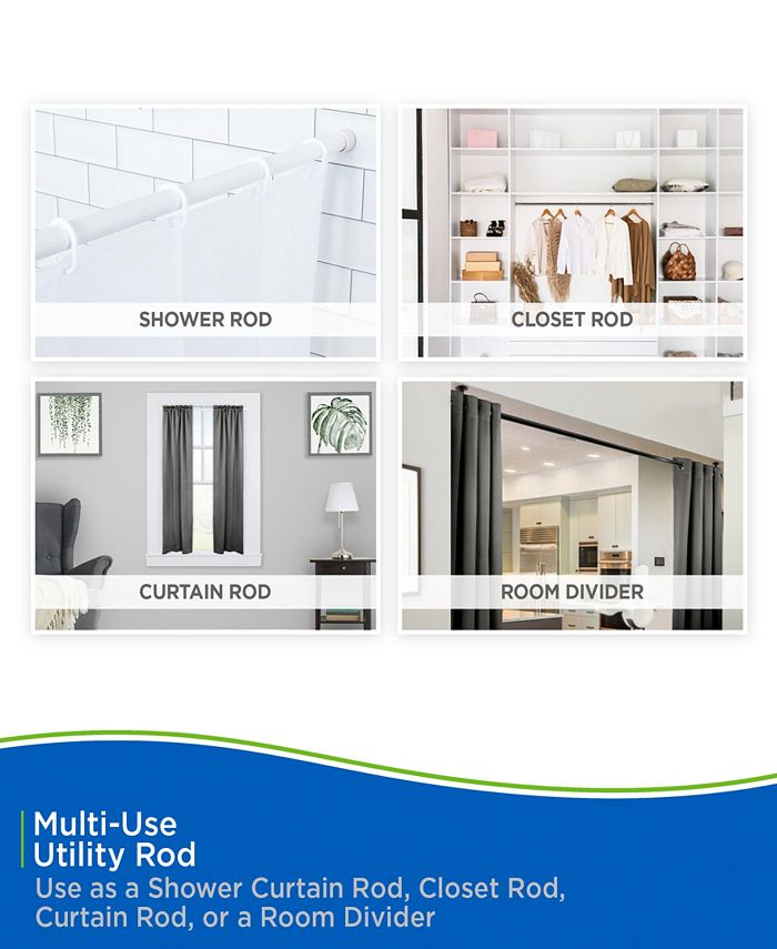 Kenney No Tools Spring Tension Utility Rod, 42-72" - Macy's