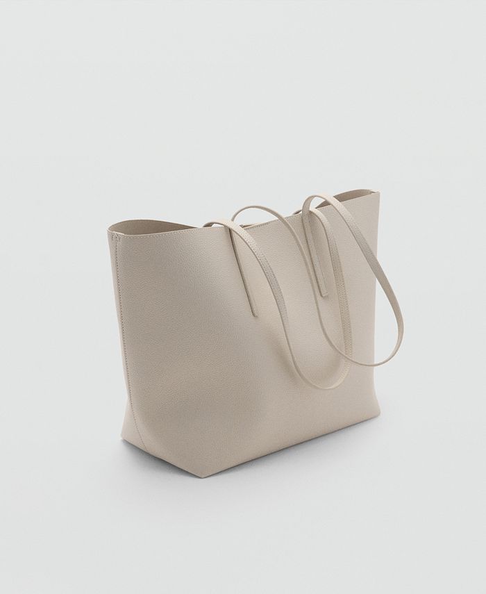 MANGO Women's Pebbled Effect Shopper Bag - Macy's