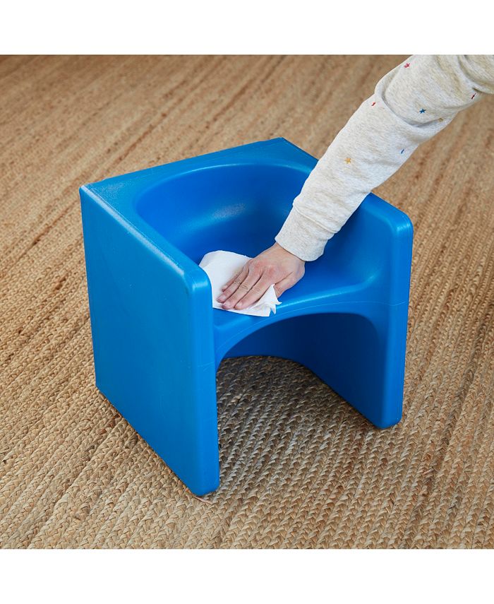 ECR4Kids Tri-Me Table and Cube Chair Set, Multipurpose Furniture, 3 ...