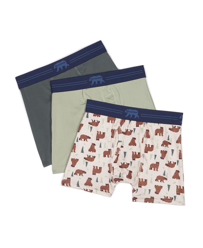 BEARPAW Toddler Boys 3-Pack Microfiber Boxer Briefs - Macy's