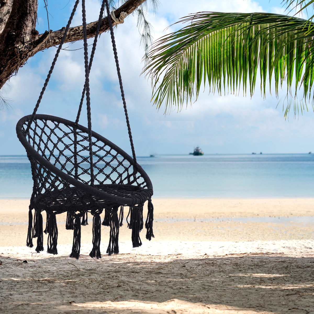 Click here for Simplie Fun Swing  Macrame Swing  Max 330 Lbs Hang... prices