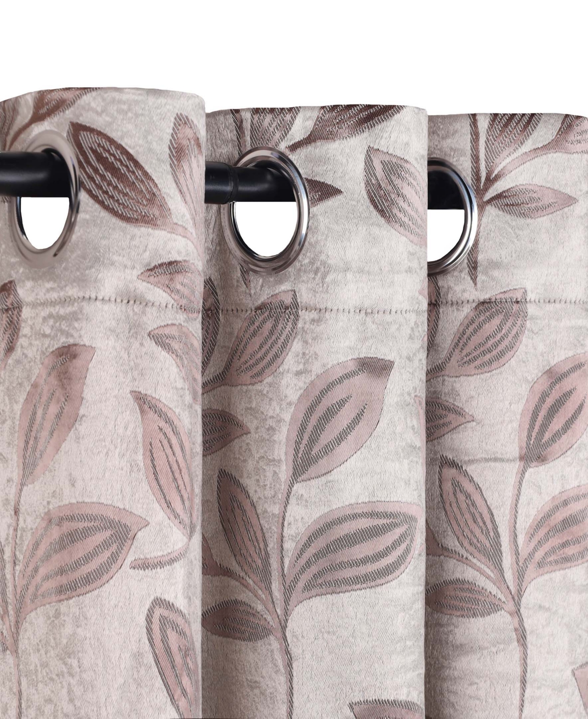 Click here for Superior Leaves Room Darkening Grommet 2-Panel Cur... prices