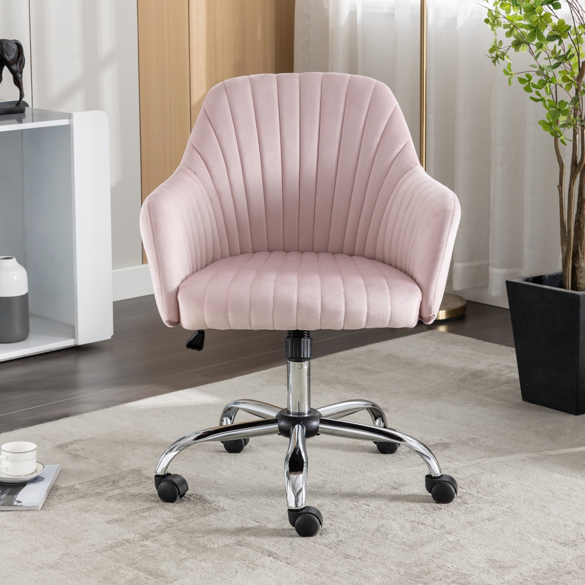 Click here for Streamdale Adjustable Velvet Leisure Chair (Pink)... prices