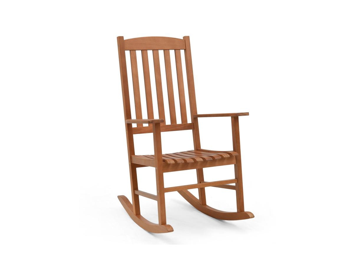 Click here for Slickblue Eucalyptus Wood Rocker Chair with Stable... prices