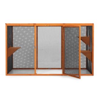Streamdale Orange Cat Enclosure with Roof and Platforms - Macy's