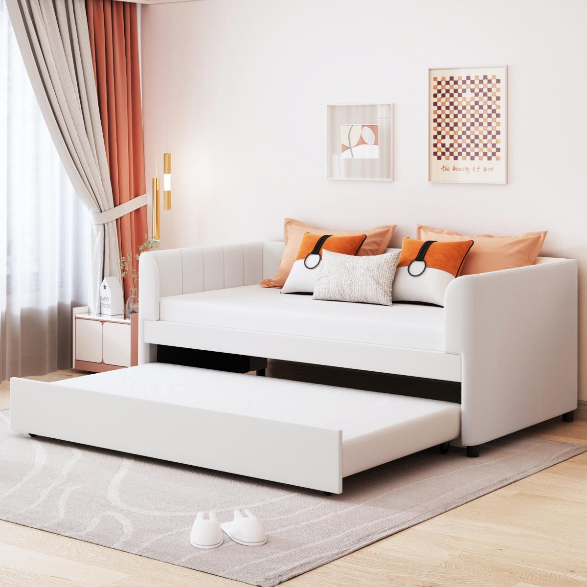 Click here for Streamdale Ergonomic Twin Daybed with Trundle - Gr... prices