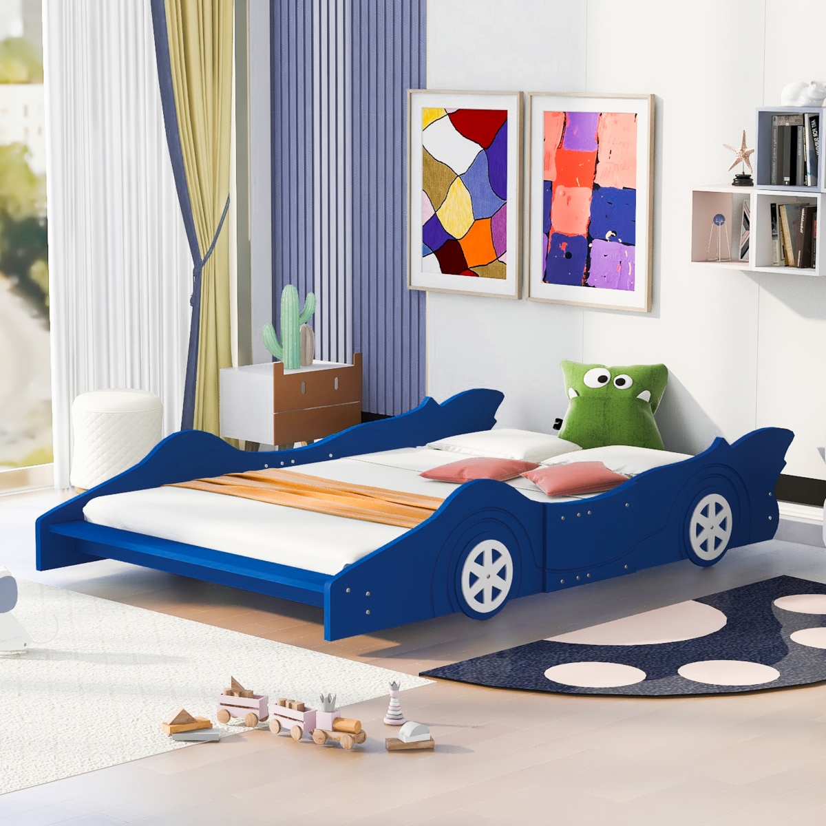 Click here for Streamdale Full Size Race Car-Shaped Platform Bed... prices